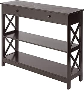 Amazon.com: Convenience Concepts Oxford 1 Drawer Console Table ...