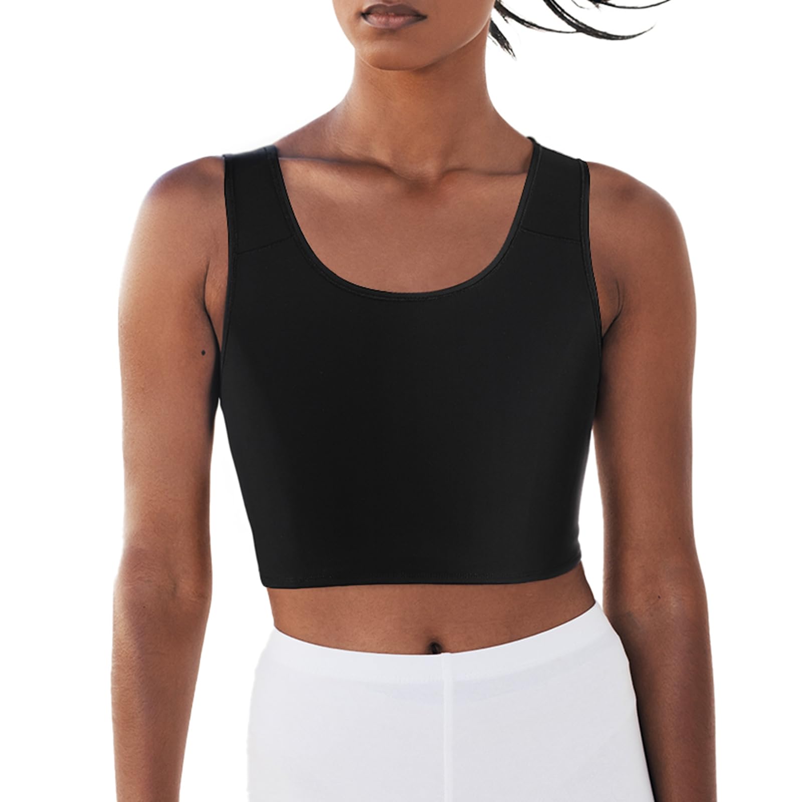 XUJI Women Transgender FTM Breathable Half Chest Binder Pullover Tank ...