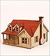 Amazon.com: DESKTOP Wooden Model Kit Western House 2 by Young Modeler ...