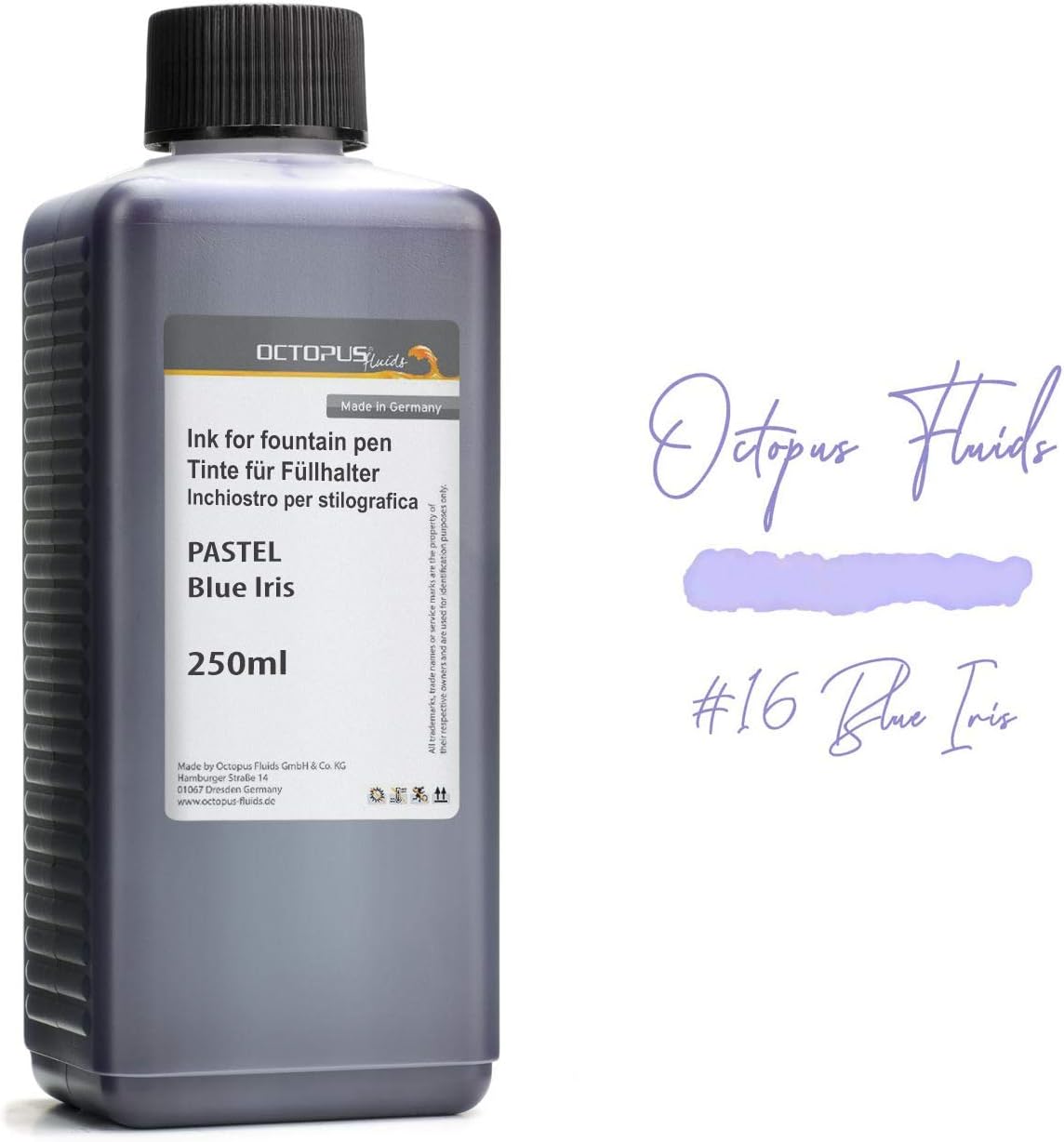 Fountain pen ink pastel violet”Blue Iris”, Calligraphy ink, Writing ink ...