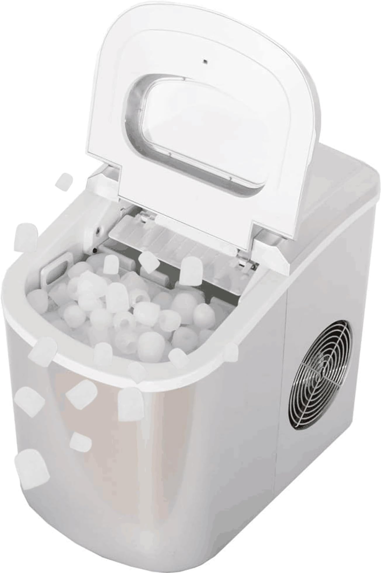 Countertop Ice Maker Portable Nugget Ice Machine Chewable Compact Mini ...