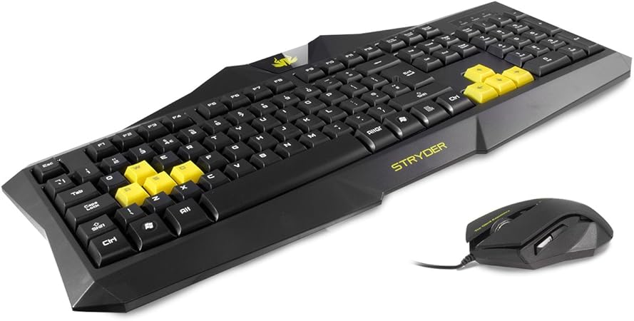 Sumvision Gaming Keyboard Gaming Silent Mouse Stryder WASD USB Gaming ...