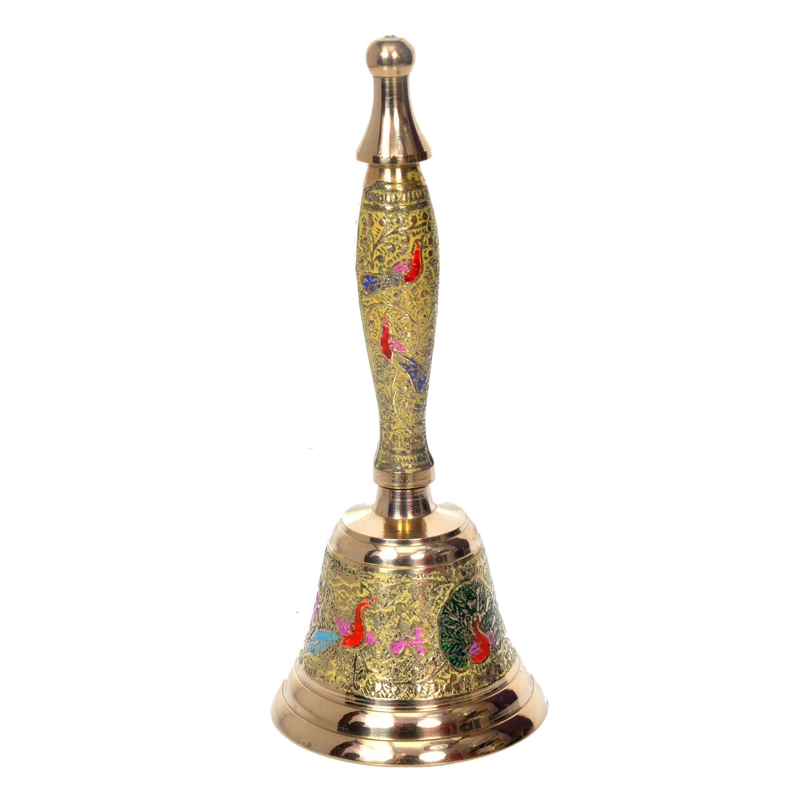 Hashcart Brass Pooja Bell for Mandir Hand Bell - Pooja Handbells ...
