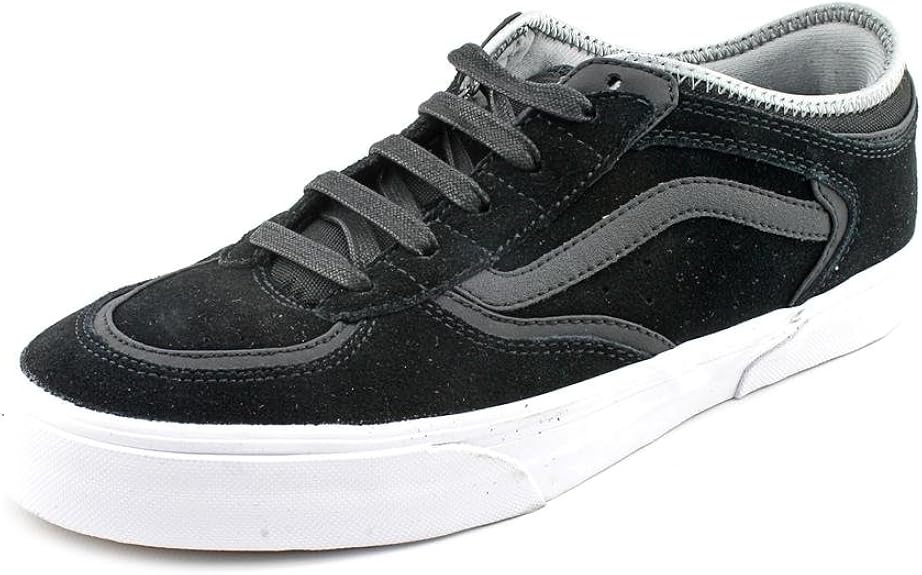 Amazon.com | Vans Rowley Pro Sneakers Black / Black / White Mens Mens 7 ...