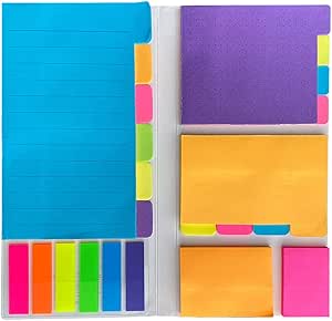 Amazon.com : Divider Sticky Notes Set, Prioritize with Color Coding, 60 ...