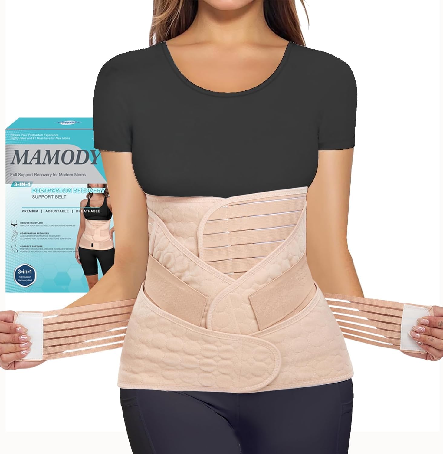 Mua MAMODY 3 in 1 Postpartum Belly Wrap - C Section Recovery Belt Post ...