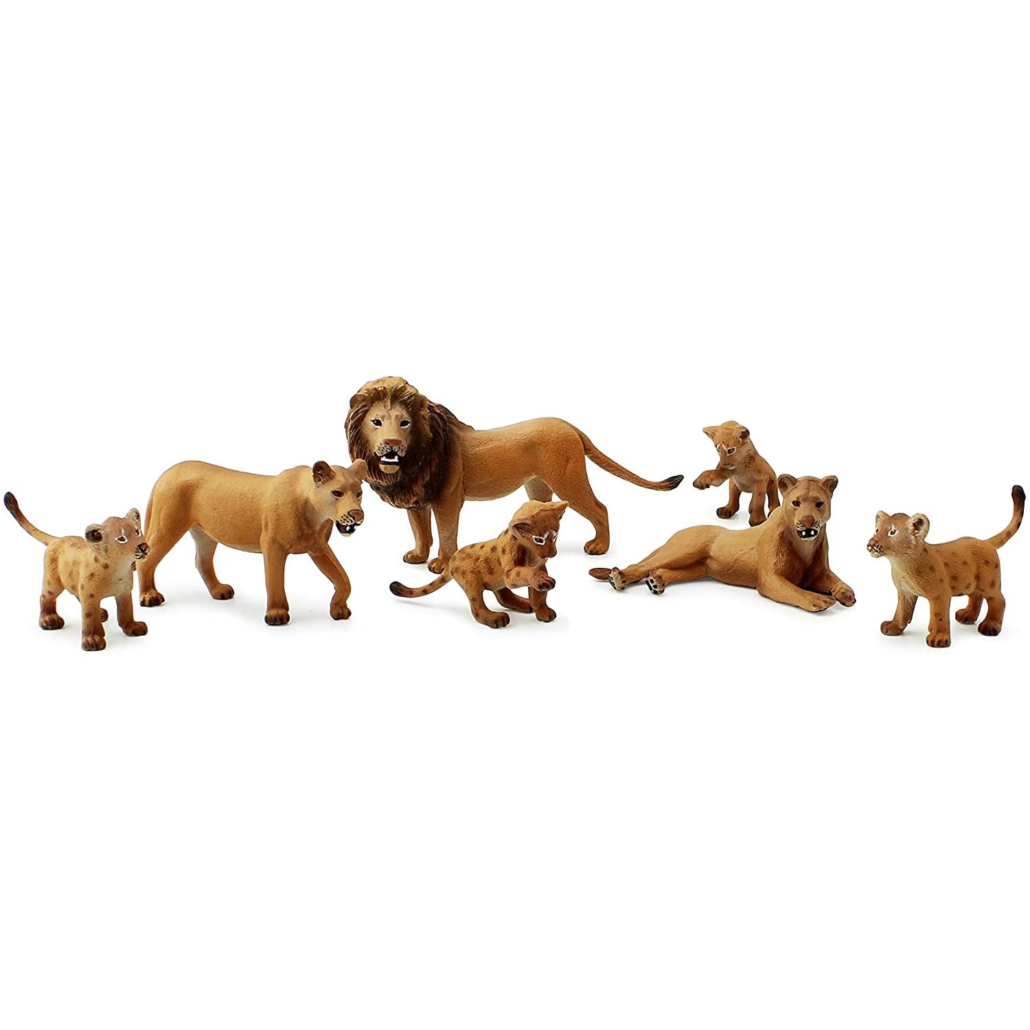 Mua Lion Figure Family (7-Piece Set), Pride of Lions Action Toy Figures with King Lion ...