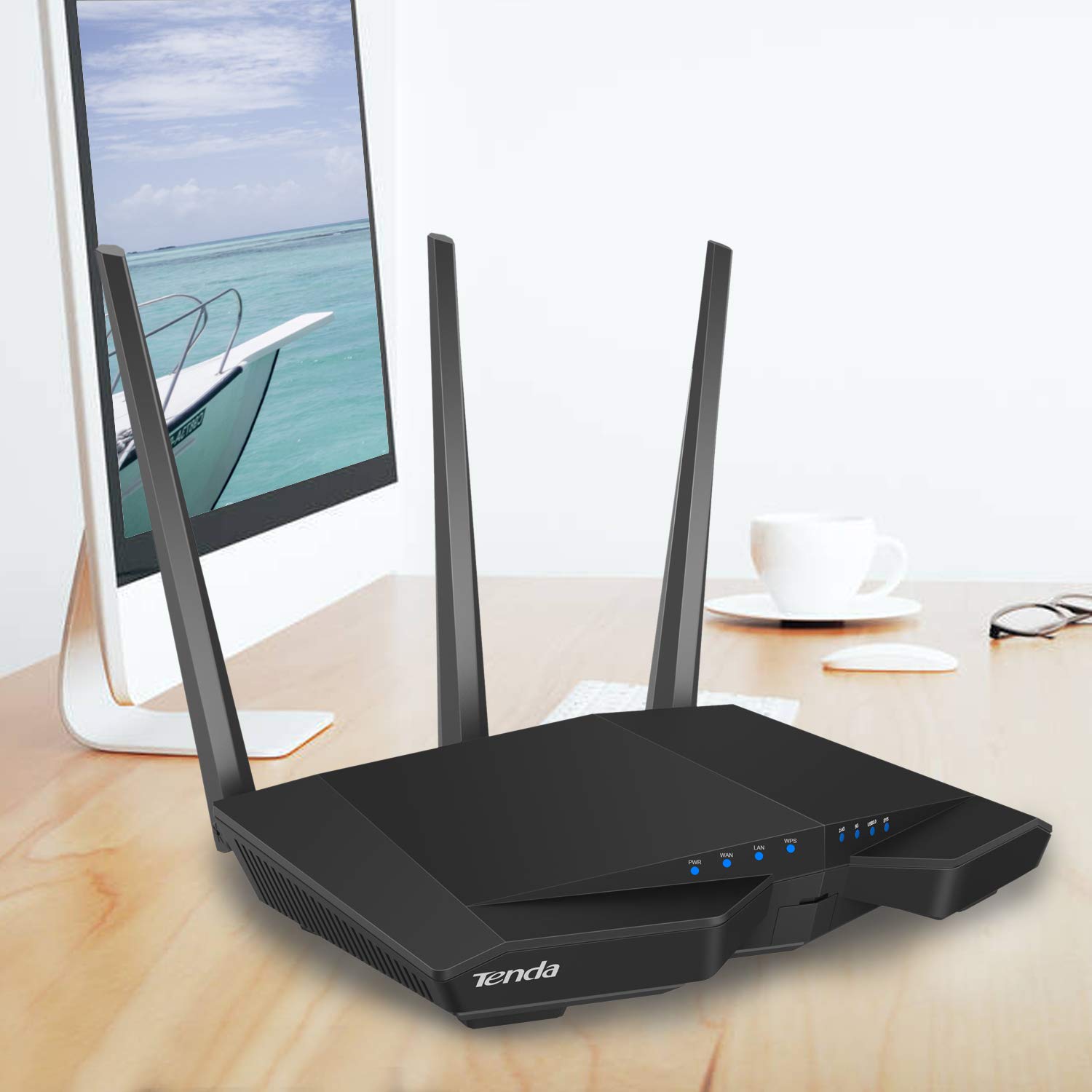 Tenda AC18 Wireless-AC1900 Dual Band Gigabit Router,1300Mbps At 5GHz ...