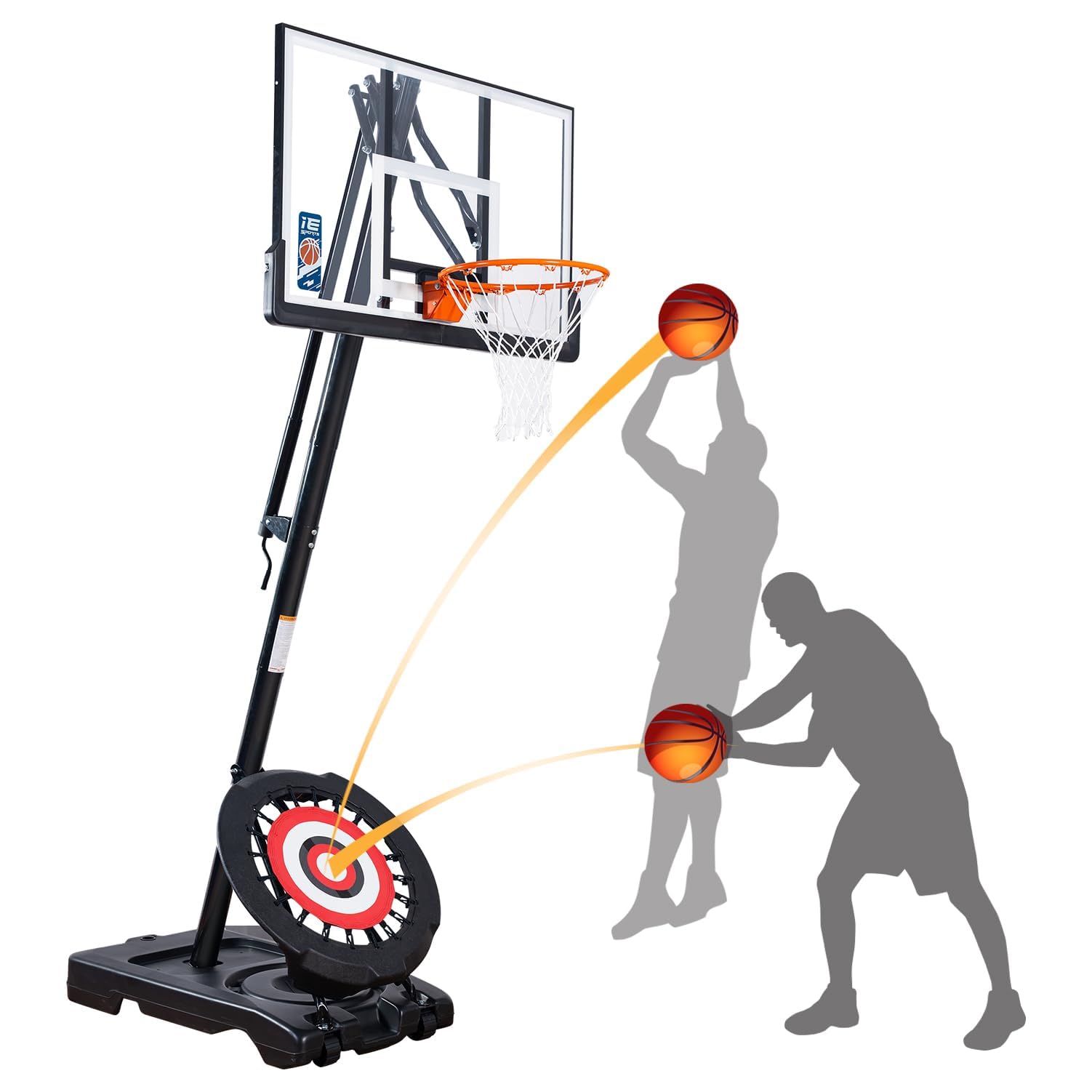 Mua IE SPORTS Basketball Hoop Outdoor Easy Height Adjusted 7.5-10ft ...