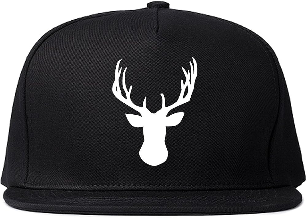 Elk Antler Deer Animal Snapback Hat Cap Black at Amazon Men’s Clothing ...