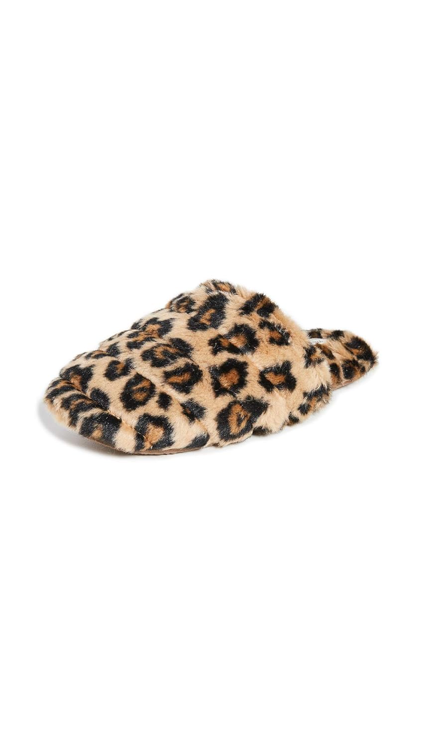 Buy Madewell Women's Leopard Scuff Slippers, Leopard Faux Fur, Print ...