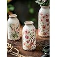 Amazon.com: TEWEIQI Vintage Ceramic Small Vase, Farmhouse Rustic Décor ...