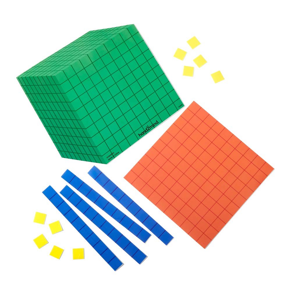 hand2mind Differentiated Base Ten Blocks Demonstration Clings (Ages 5 ...