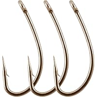Amazon.com : Dr.Fish 100 Pack Nyphm Fly Hooks Curved Shank Fly Tying Short Shank Hook for ...