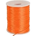 Amazon.com: TONIFUL 2mm x 110 Yards Orange Nylon Cord Satin String for ...