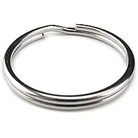 Amazon.com : CleverDelights 1" Key Rings - 100 Pack - 1 Inch Strong ...