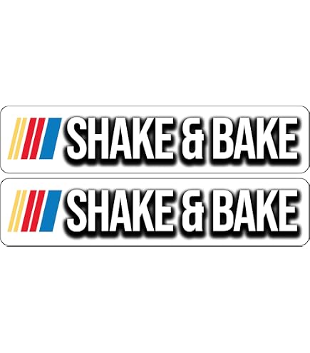 Retro Phrase Sticker Shake & Bake Vinyl Sticker - Waterproof Decal For ...