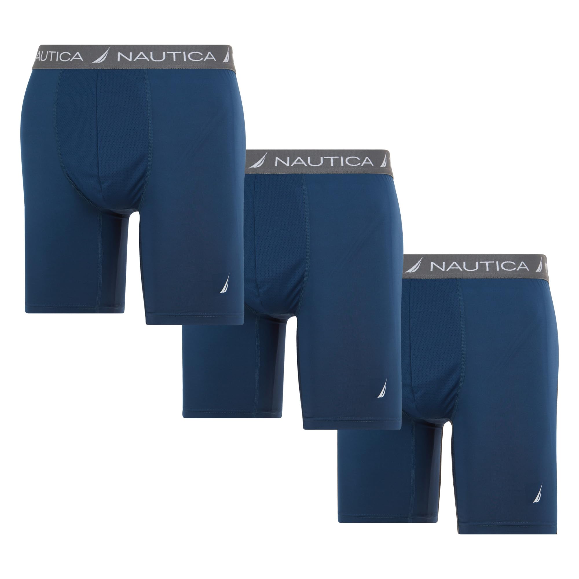 Nautica 3-Pack Mens Base Layer Short, Breathable Performance ...