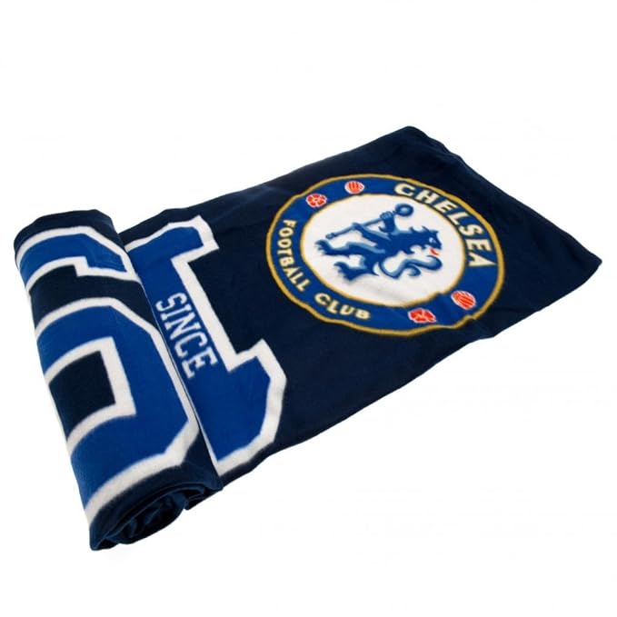 Chelsea F.C. Fleece Blanket ES Official Merchandise: Amazon.co.uk ...