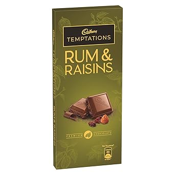 Cadbury Temptation Rum and Raisin Chocolate, 72g (Pack of 6): Amazon.in ...