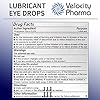 Velocity Pharma Lubricant Eye Drops for Dry Eyes, Soothing Relief from ...