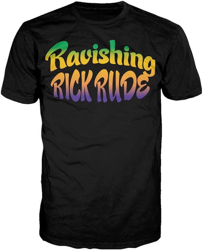 WWE Men's Ravishing Rick Rude Logo T-Shirt: Amazon.co.uk: Clothing