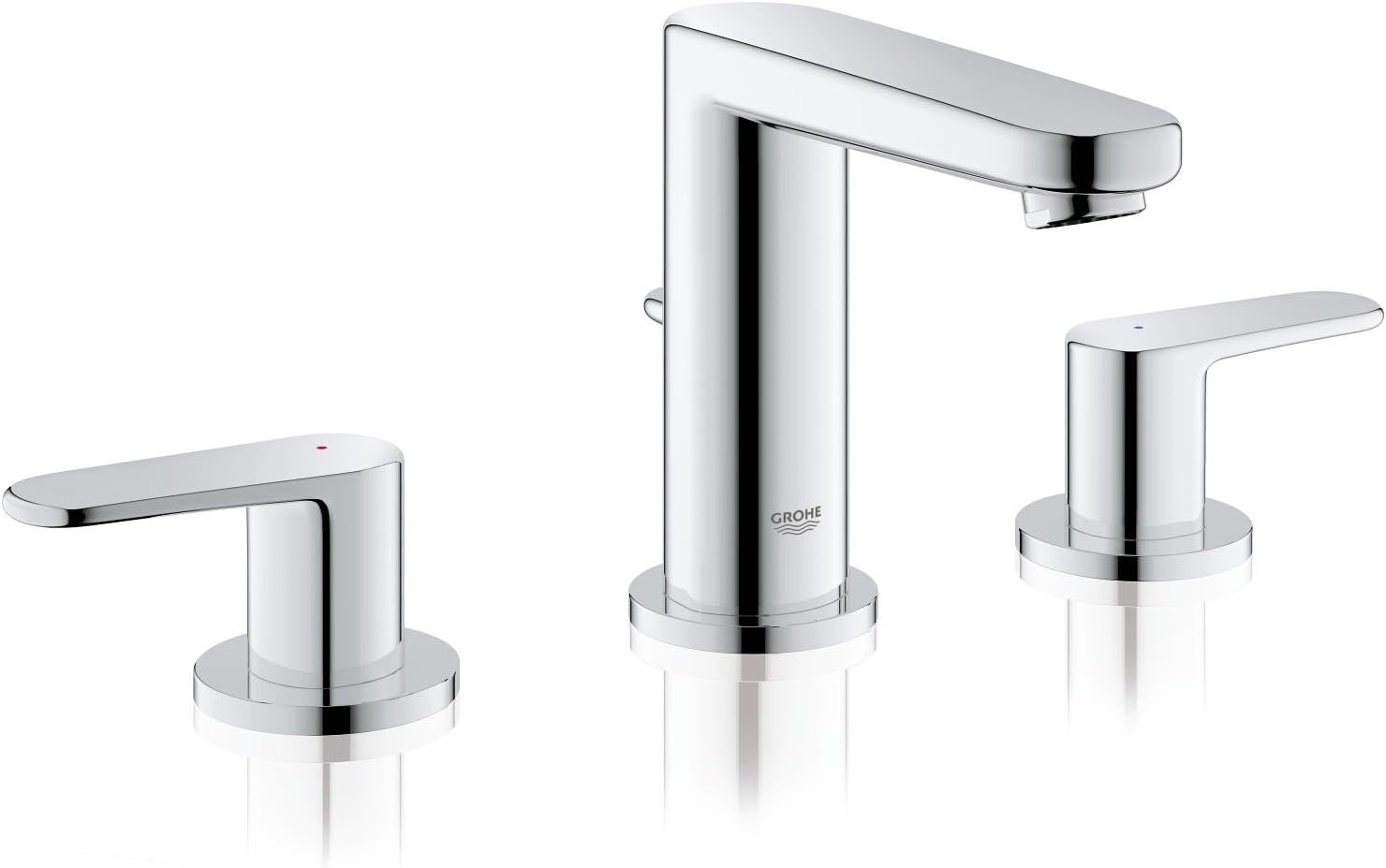 Grohe 20301000 Europlus Washbasin Mixing Valve 3-Hole Installation ...
