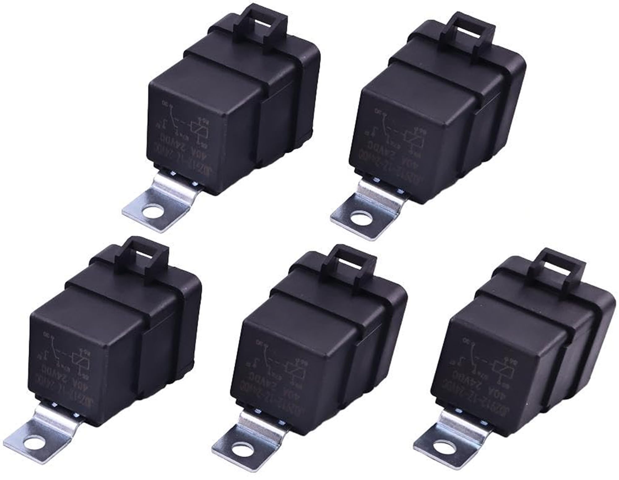 JZGRDN 5PCS 5 Pin 40A 28VDC Motor Relay Compatible with Contactor Relay ...