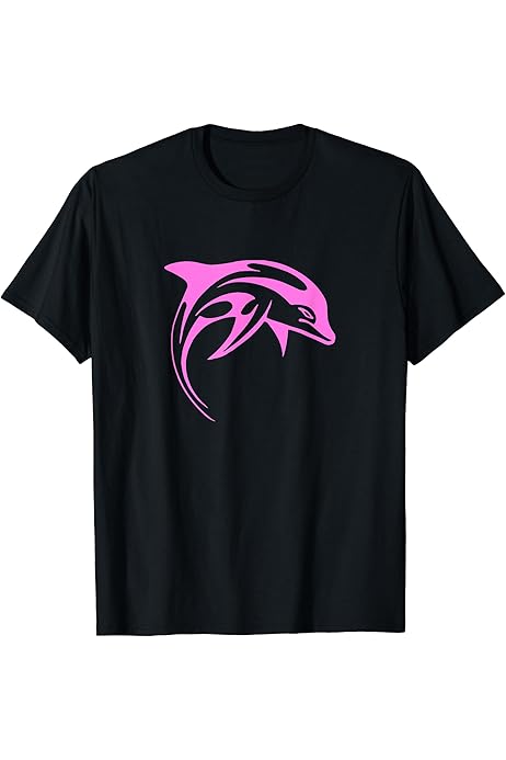 Logotipo De Ropa De Delfín Rosa Amarillo