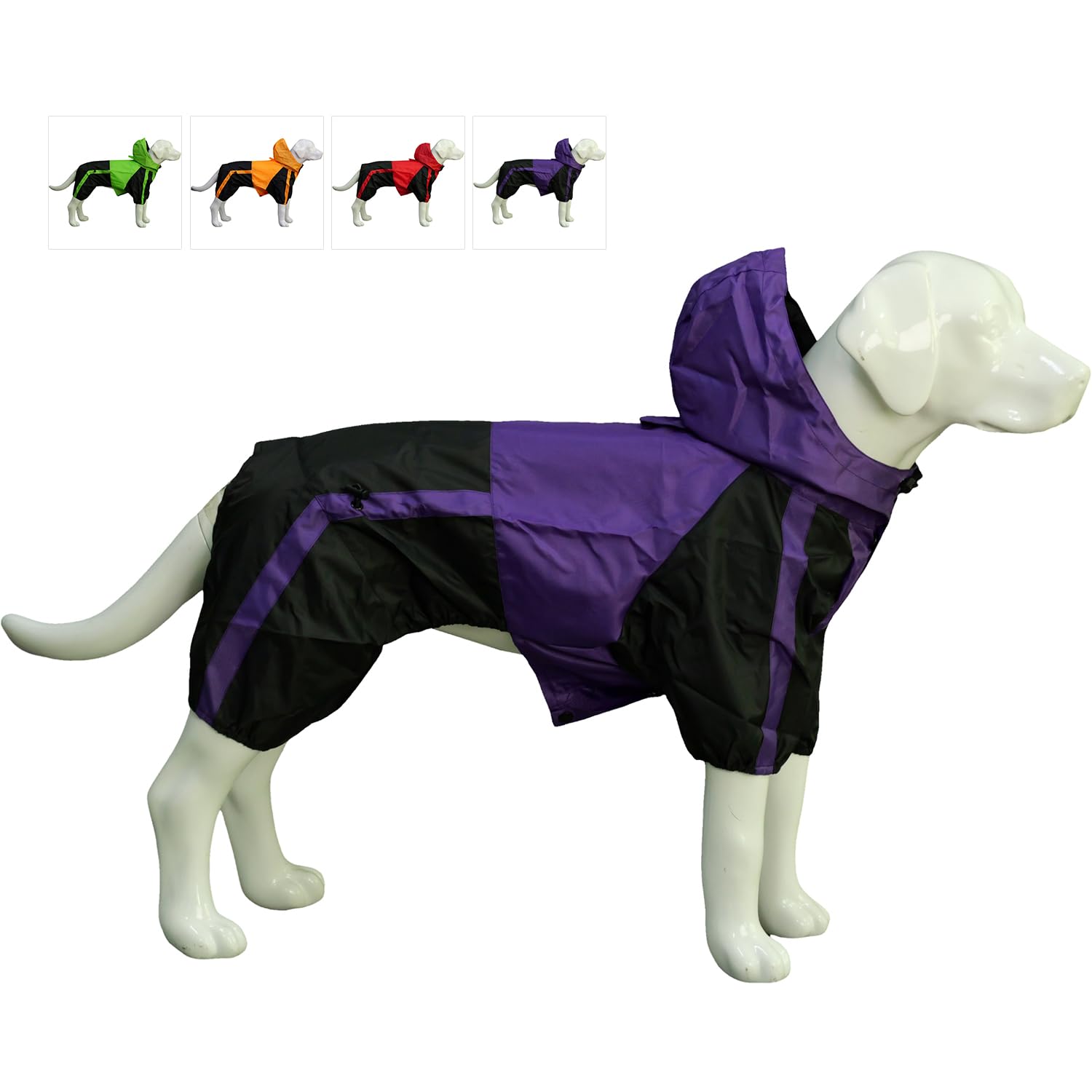 Lovelonglong American Bully Pitbull Dog Hooded Raincoat, Bulldog Rain ...