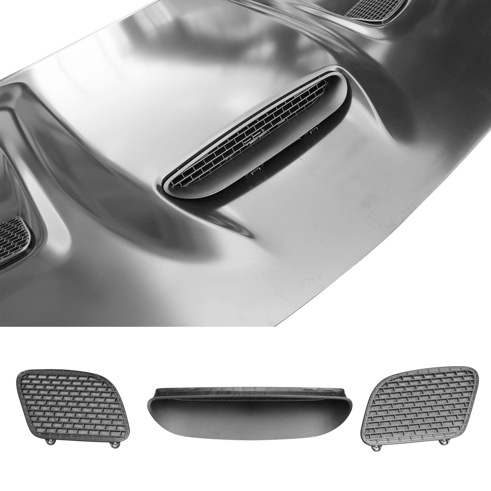 Dodge Charger Window Louvers Fits 08-23 Dodge Challenger XE V4 Style ...