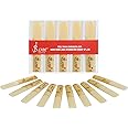 Amazon.com: SUEWIO 10 Pack Bb Clarinet Reeds with Plastic Box, Strength ...