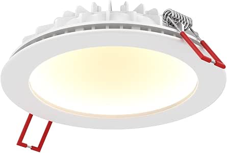 DALS Lighting IND4-DW-WH Recessed Panel Light, White - - Amazon.com