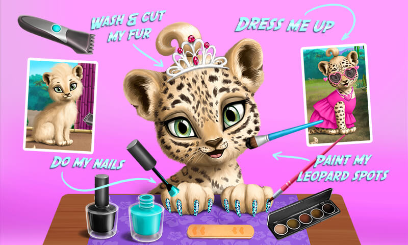 Baby Animal Hair Salon 2 - Jungle Style Makeover : Amazon.com.au: Apps ...