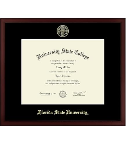 Florida State University Diploma Frames