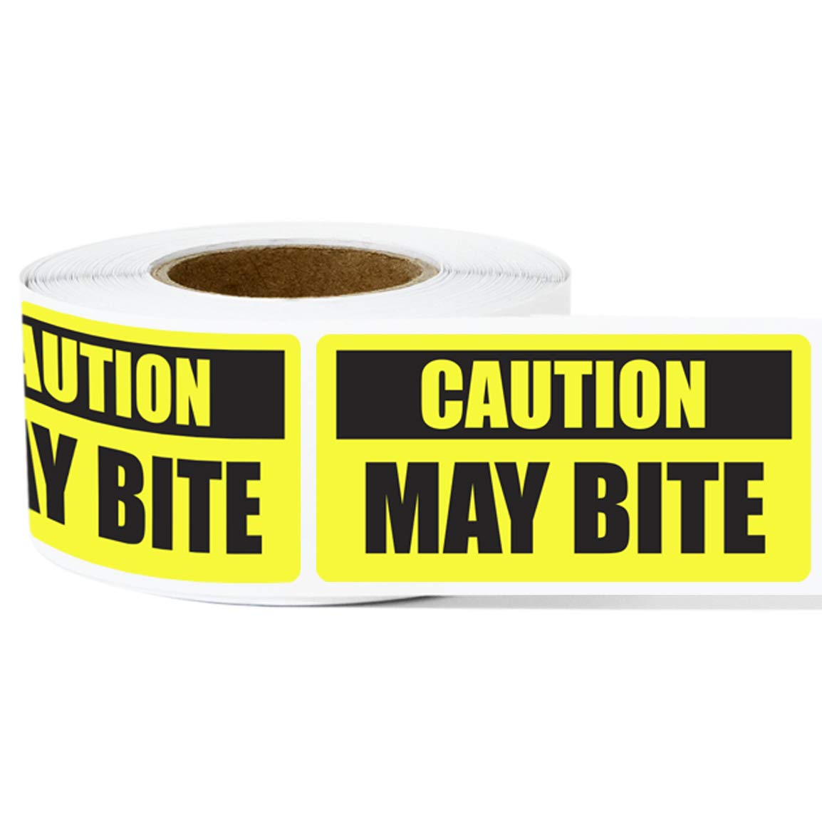 Mua 300 May Bite Stickers, 1 x 2 Inch Caution May Bite Stickers Bright ...