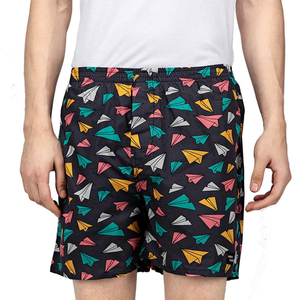 Buy Paper Plane Boxers | School Boxer Shorts for Men with Pockets - Eco ...