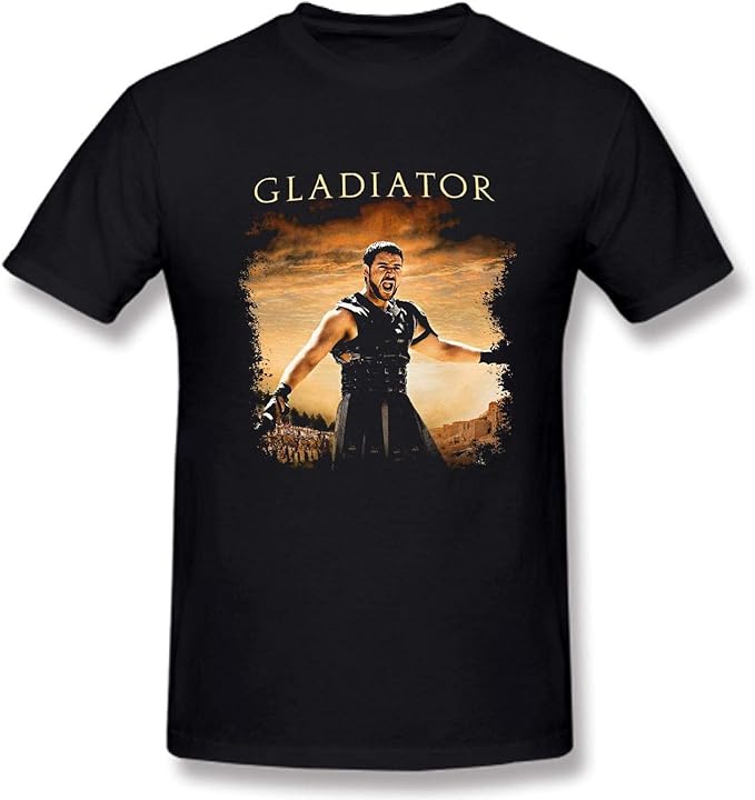 Gladiator Movie Cotton Men's Short-Sleeved T-Shirts: Amazon.co.uk: Clothing