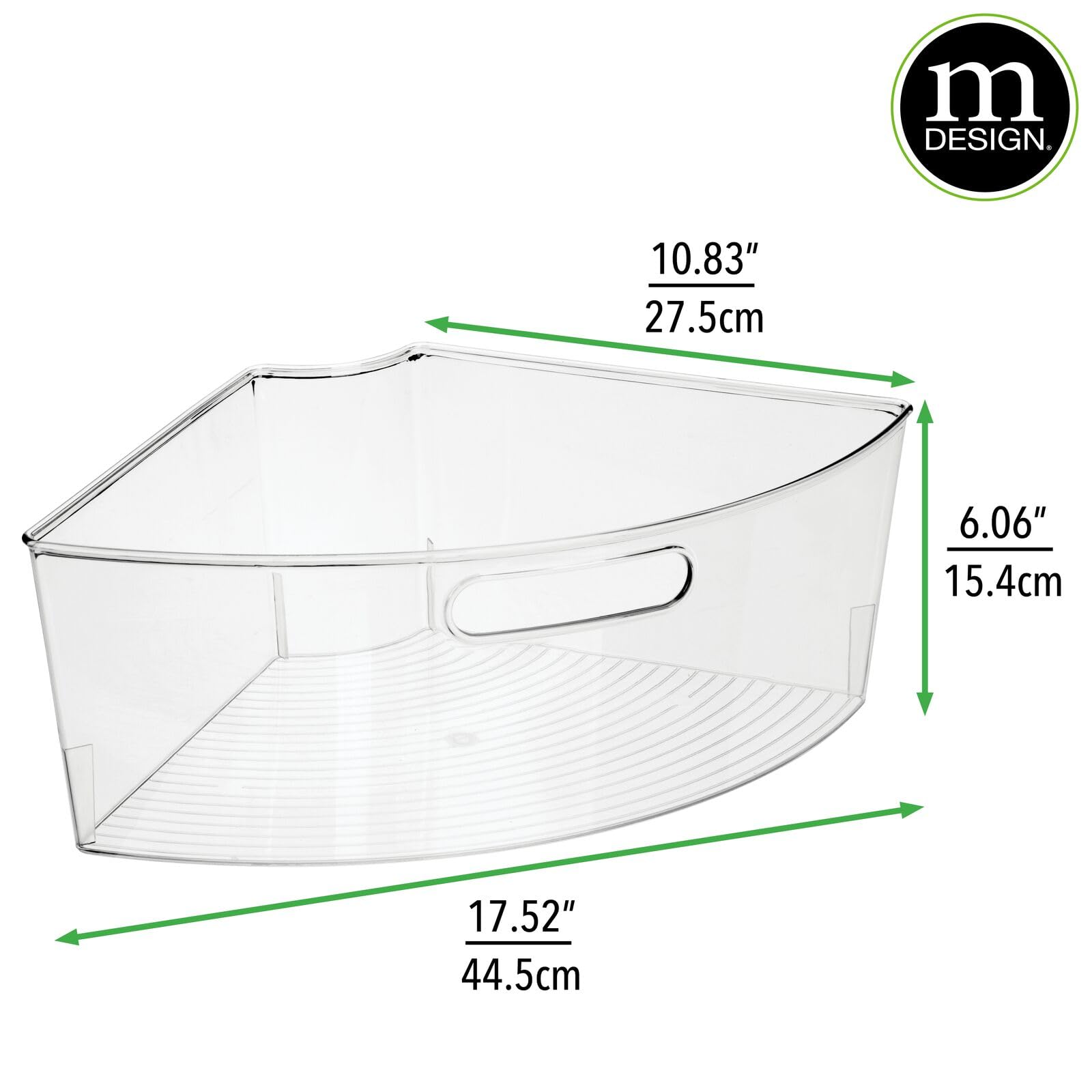 Mua mDesign Kitchen Cabinet Plastic Lazy Susan Storage Turntable ...