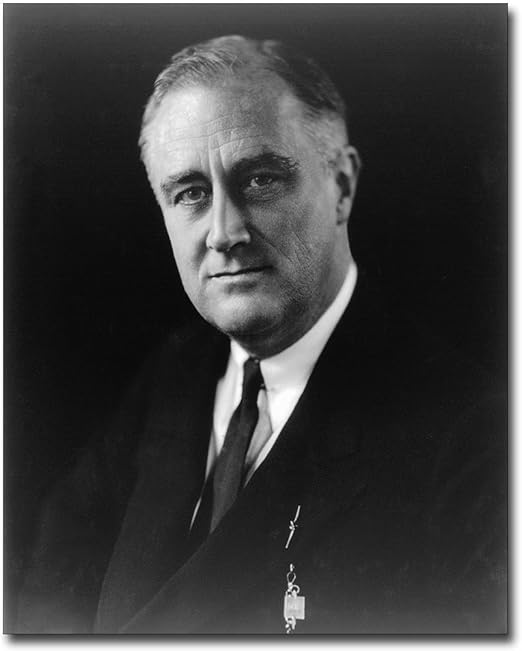 Franklin Delano Roosevelt FDR Portrait Autograph 8 x 10 11 x 14 Photo ...