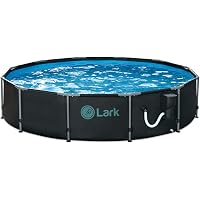 Amazon.com: Lark 12' ft. x 30" inch Metal Frame Backyard Above Ground ...