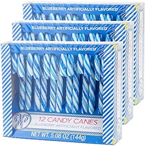 Amazon.com : Candy Cane Blueberry Flavored | 12 Pieces in Each box ...