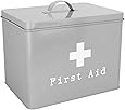 Harbour Housewares First Aid Medicine Storage Box in Vintage Metal ...