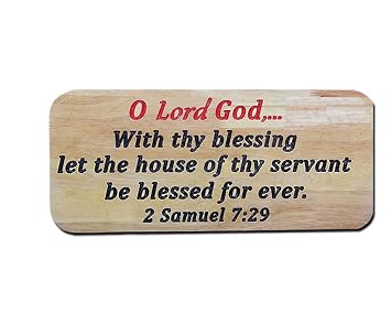 Logos Traders 2 Samuel 7:29 English Wood Carving Bible Verse (20 x 45 ...