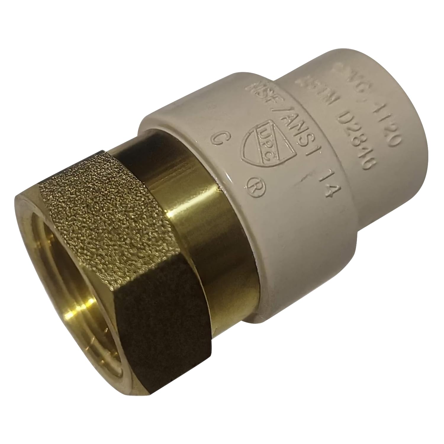 XFITTING CPVC Transition Coupling, 1/2 inch CPVC x 1/2 inch FNPT, Pack ...