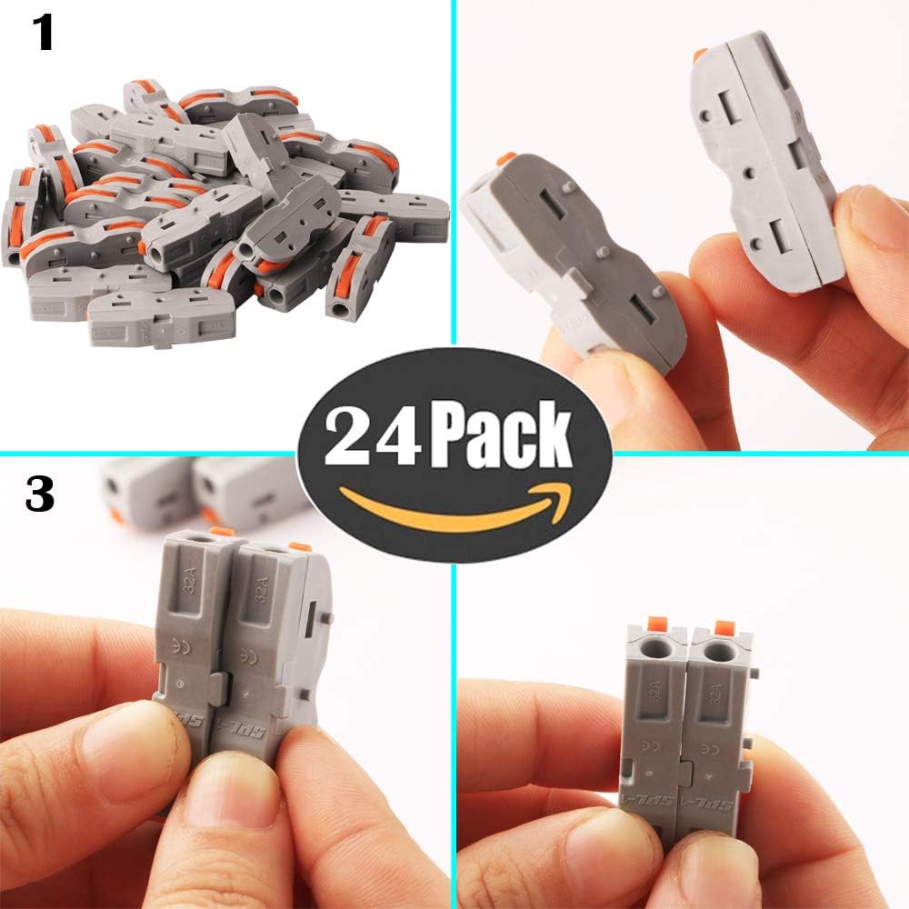 CESFONJER Lever Nut Connector, Assortment Conductors Compact Wire ...