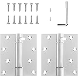 Eontab 5 inch Self-Closing Door Hinges Stainless Steel Heavy Duty ...