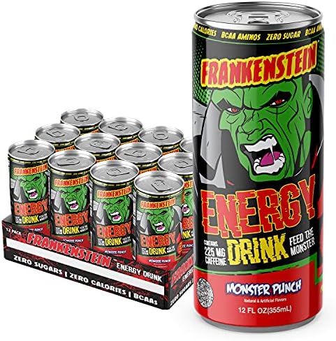 Frankenstein Energy Drink, Great Tasting, Boost Energy, No Crash, Sugar ...