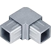 Amazon.com: 12 PCS 1" X 1" Square Tube Fittings-2 Way Connector, L ...
