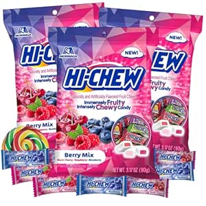 Amazon.com : Hi Chews Berry Mix Candy Chews Individually Wrapped Fruity ...